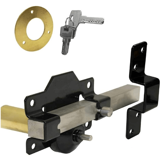 Garage Gate Lock Garden Security D/Long Throw Bolt 50mm & 70mm Lock ...