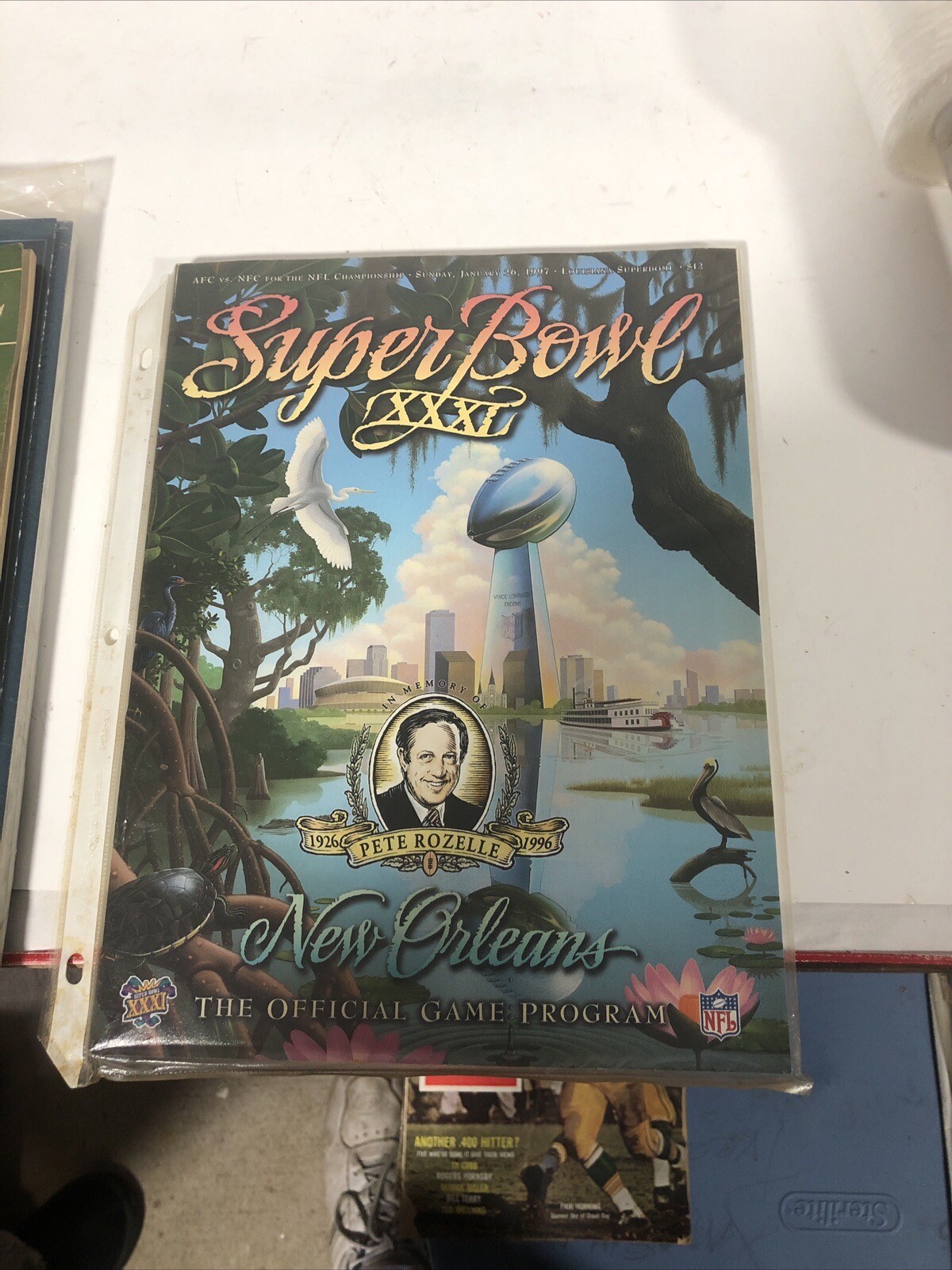 NFL Super Bowl Program Miami XXIX 75th 1995 & New Orleans XXXI 1997 Lot ...