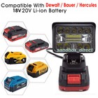 Led Work Light for Bauer 20v HyperMax Lithium Battery 2800LM w/FAST USB ...