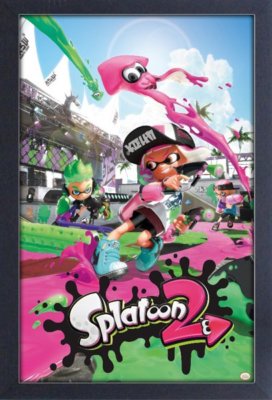 SPLATOON 2 NINTENDO SWITCH 13x19 FRAMED GELCOAT POSTER VIDEO GAME NEW ...