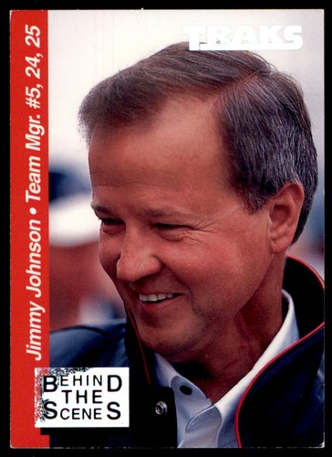 1995 Traks Behind Scenes Jimmy Johnson Hendrick Motorsports #BTS14 | eBay