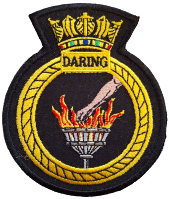 HMS Daring Royal Navy Embroidered Patch Badge - LAST FEW | eBay UK