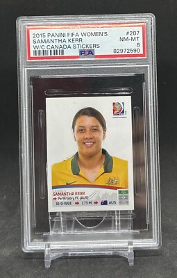 2015 FIFA Soccer World Cup Samantha Kerr Panini Sticker #287 PSA 8 | eBay