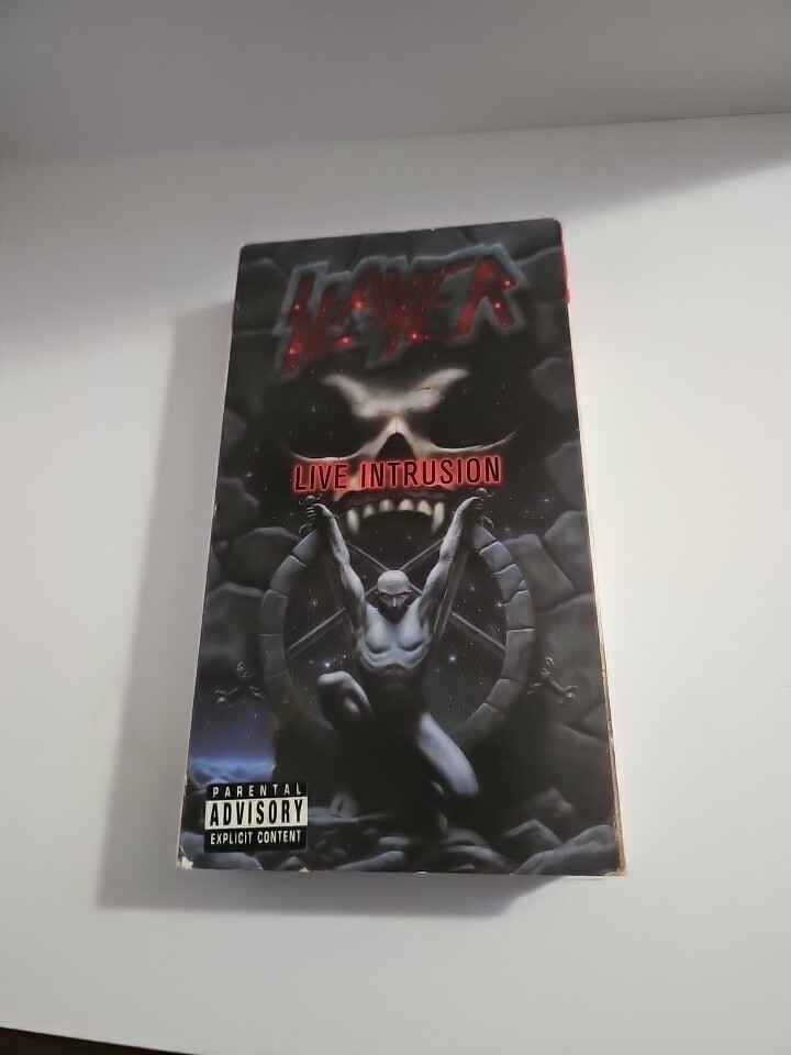Slayer Live Intrusion VHS Tape Heavy Metal Live Concert 1995 Vintage ...