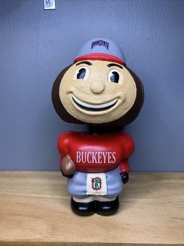 *CUSTOM* Vintage 1960s Ohio State Brutus Buckeye Bobblehead Nodder Bank ...