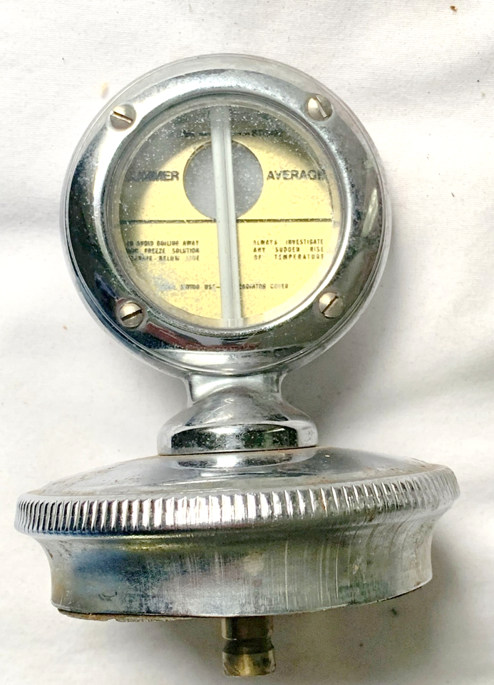 Vintage Ford Model A Locking Temperature Gauge Universal Motometer ...
