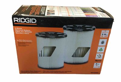 RIDGID 2-Pack Standard Filter for Wet/Dry Vacs VF4200 5-16 Gal (New in ...