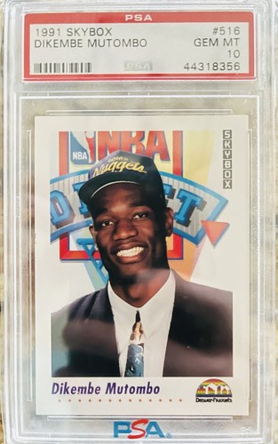 1991 Skybox Dikembe Mutombo Rookie PSA 10 Gem Mint | eBay