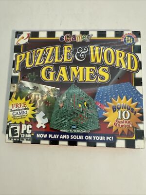 PUZZLE & WORD eGames (PC, CD-ROM © 2003) | eBay