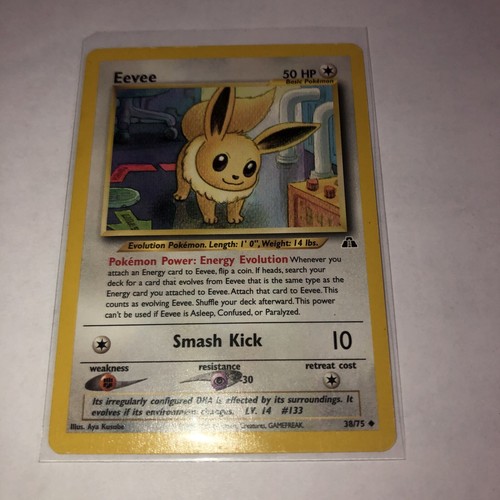 1st Edition Eevee 38/75 Neo Discovery Vintage 2001 Pokemon Card | eBay