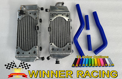 For Yamaha YZ125 YZ125X 2005-2023 Braced Radiators+Silicone Hoses BLUE ...
