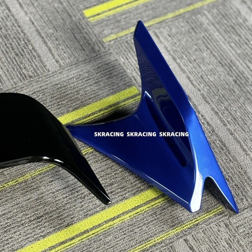 For Honda Civic Sedan 2016-2021 Black+Blue Rear Spoiler Gull Wing Tail ...