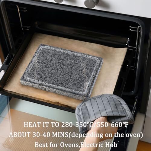 Artestia Cooking Stones for Steak, Indoor Grill Sizzling Hot Stone Set ...