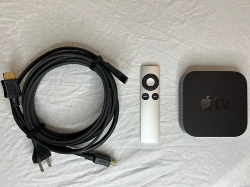 Apple TV 3rd Gen HD Media Streamer Streaming +Power Cord + Remote ...