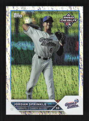 Jordan Sprinkle 2023 Topps Pro Debut Sparkle #PD-15 Sparkle /175 | eBay