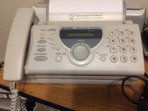 SHARP Telephone Copier Fax Facsimile Equipment UX-P115 Gray Series 57144762 | eBay