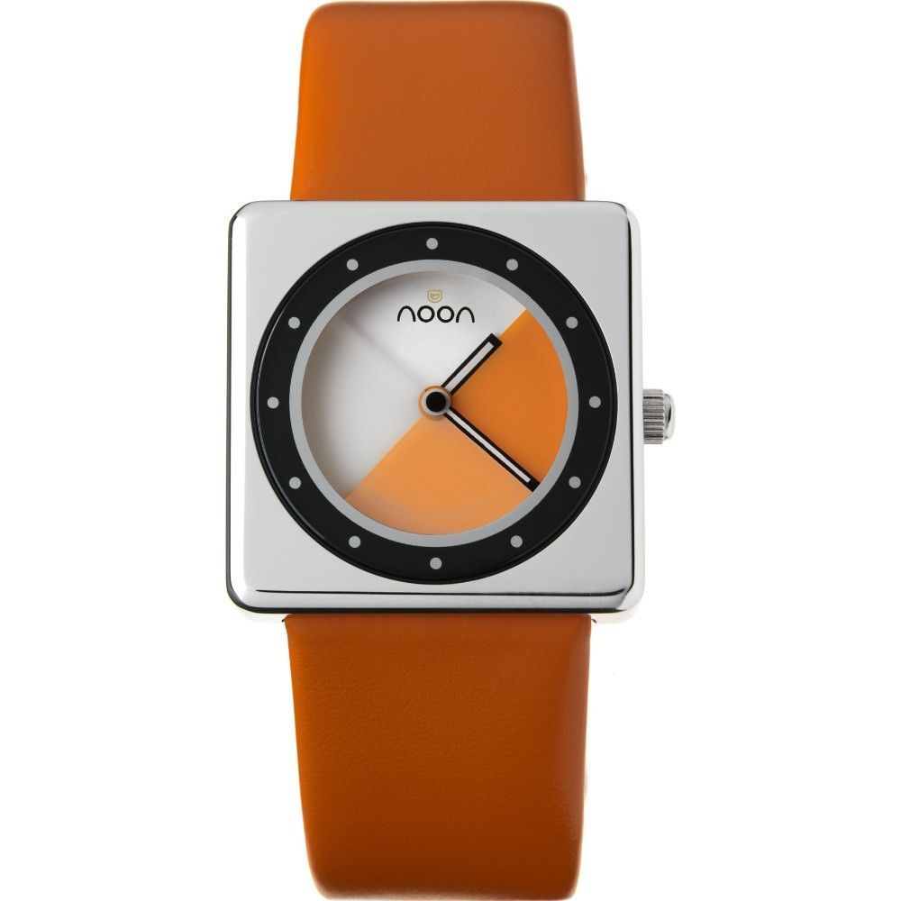 Noon Copenhagen 32017 Ladies Watch with Orange Leather Strap 32-017 ...
