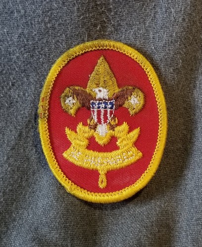 LMH Patch Badge 1970s BOY SCOUTS BSA Scout 1st First Class Red Gold a ...