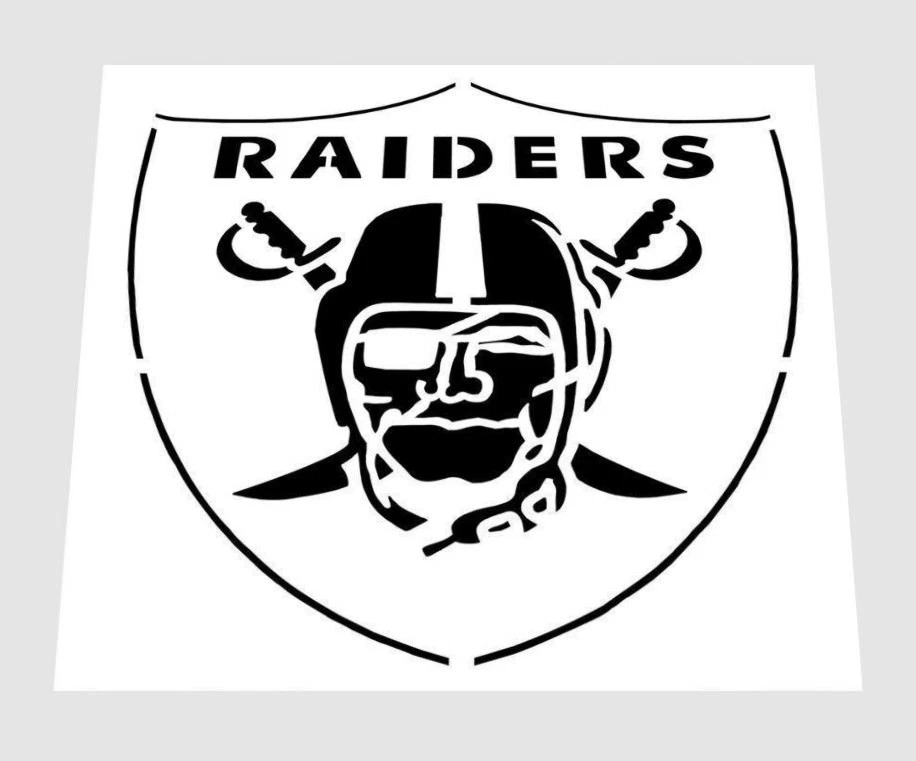 Raiders Logo Stencil