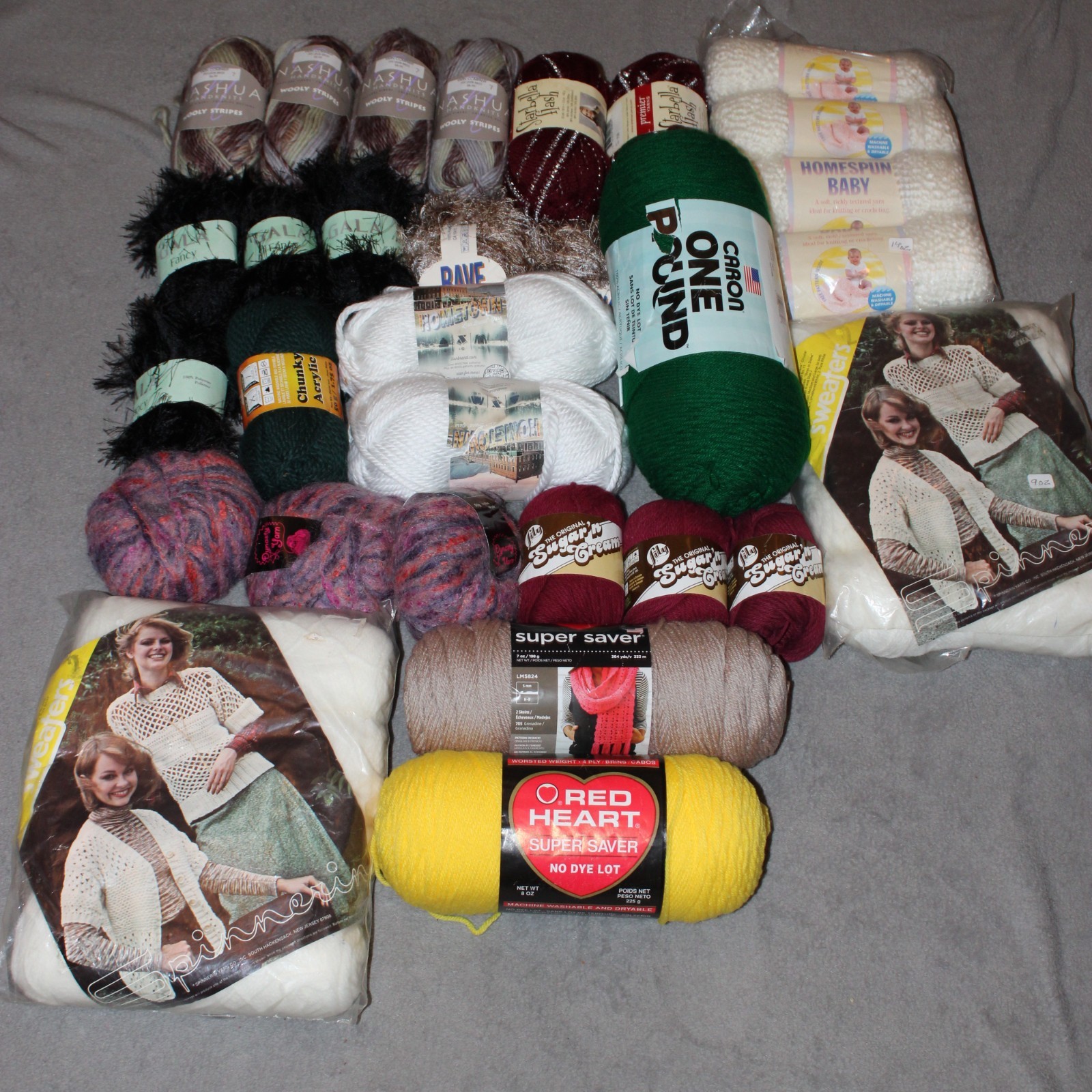 8.3 Pounds of Yarn, Mixed Type and Colors, 36 Skeins, Lot 003 | eBay