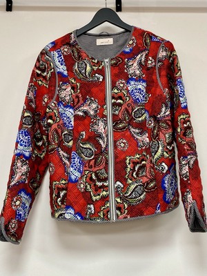 Per Una M&S Quilted Jacket Coat Size 18 uk stunning vintage print ...
