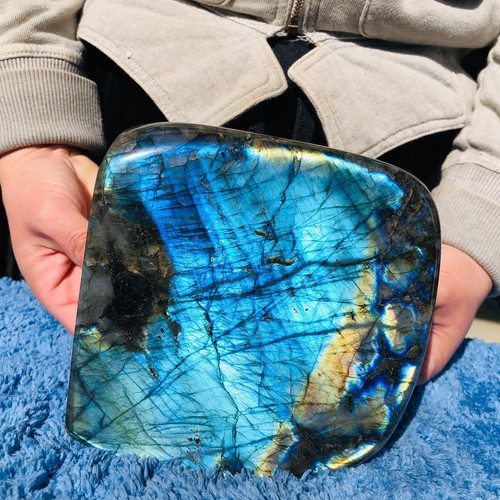 5.LB Natural Labradorite Quartz Crystal Mineral Spectrolite Healing | eBay