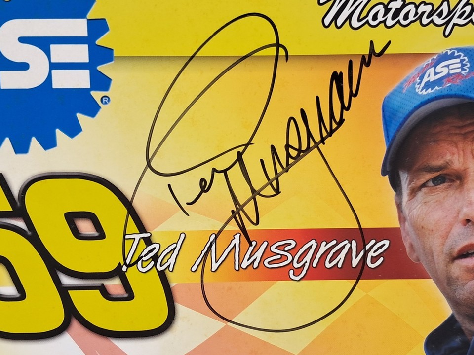 Ted Musgrave #59 Autographed Hero Card Team ASE Craftsman Truck Series ...