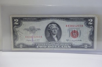 1953 B US Note Red Seal A63821203A Ink | eBay