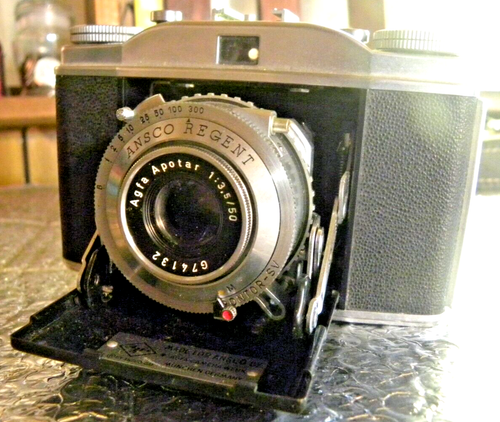 Ansco Regent Film Camera AGFA Apotar 1:3.5/50 Lens Made In Germany | eBay