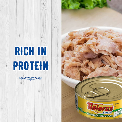 Dolores Yellowfin Tuna Chunk in Vegetable Oil, 5 Oz, Pack of 24 Cans | eBay