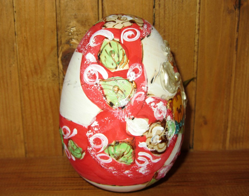 Wobbly doll Wood Bell Anneau Roly Poly Russian Christmas Santa Father ...