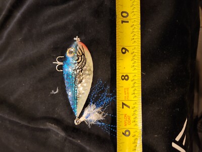 Renosky Crippled Shad - Blue,Silver & Black Fishing Lure Beautiful! | eBay