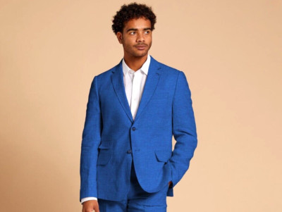 NEW Inserch Mens Solid 100% Linen Blazer Sport Jacket Slim Fit Summer ...