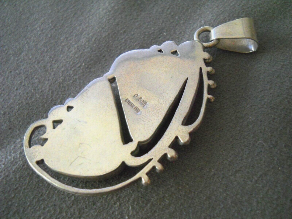 OLIVER SMITH Native American Navajo Royston Turquoise Sterli Silver ...