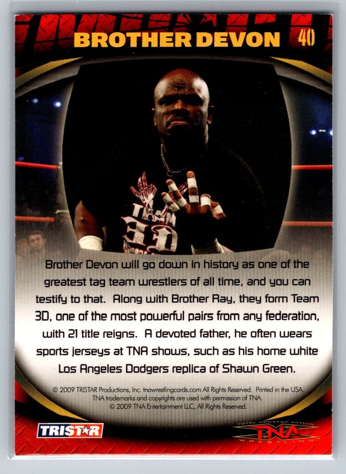 2009 TriStar TNA Impact Brother Devon #40 | eBay