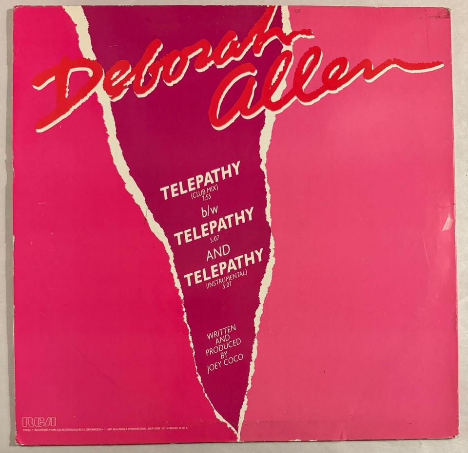 DEBORAH ALLEN – TELEPATHY - VINYL LP BLACK - 1987 RCA - VG+ - A16 | eBay
