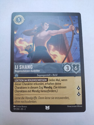 Disney Lorcana Karte Li Shang - Bogenschützen-Ausbilder 2ROF 187/204 ...