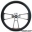 14" Billet Aluminum Black Steering Wheel Set Chevy 1948-59 Truck Pickup ...