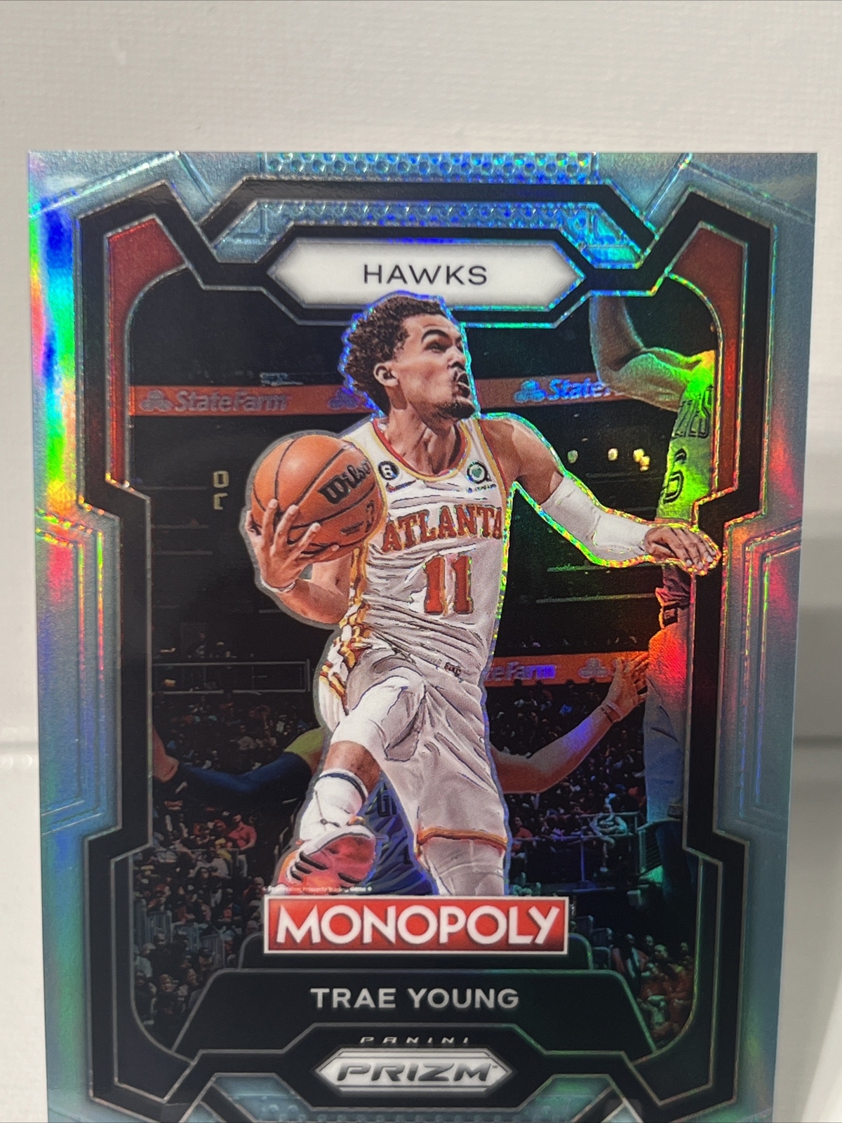 2023-24 Panini Prizm Monopoly Trae Young Aqua Light Blue Prizm /199 #4 ...