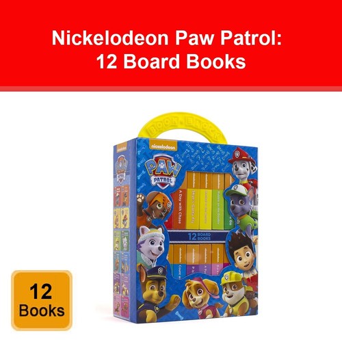 Nickelodeon Paw Patrol My First Library Board Book Block 12 Books Set ...