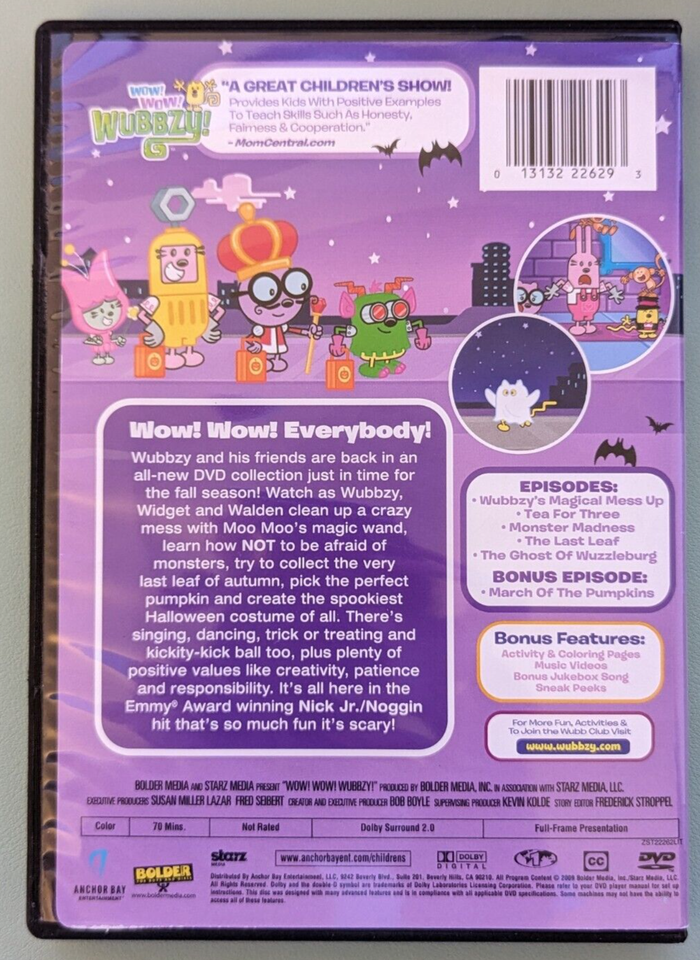 Wow! Wow! Wubbzy!: Wubbzy Goes Boo! (DVD, 2009) | eBay