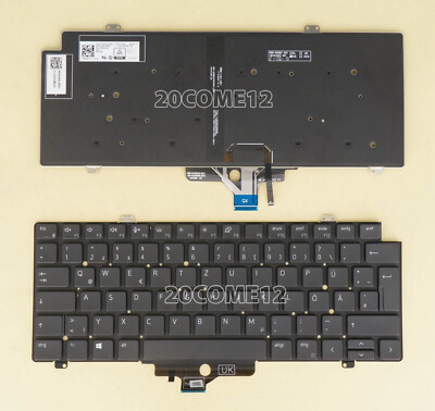 New for DELL Precision 3470 (2022), 3480 (2023) Keyboard Backlit German ...