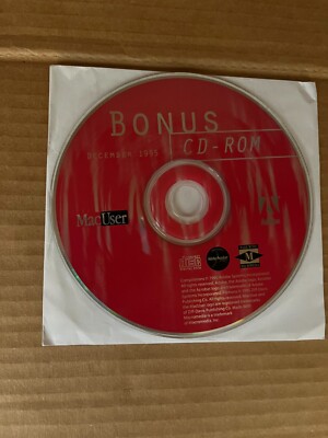 Adobe Bonus CD-ROM MacUser, December 1995 | eBay