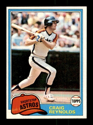 1981 Topps #617 Craig Reynolds EXMT/NM Astros 229780 | eBay