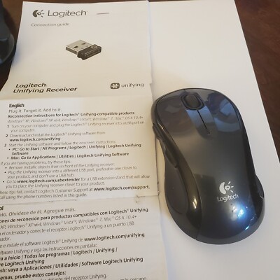 Logitech M510 Wireless Laser Mouse Dark Grey Includes USB Receiver | eBay