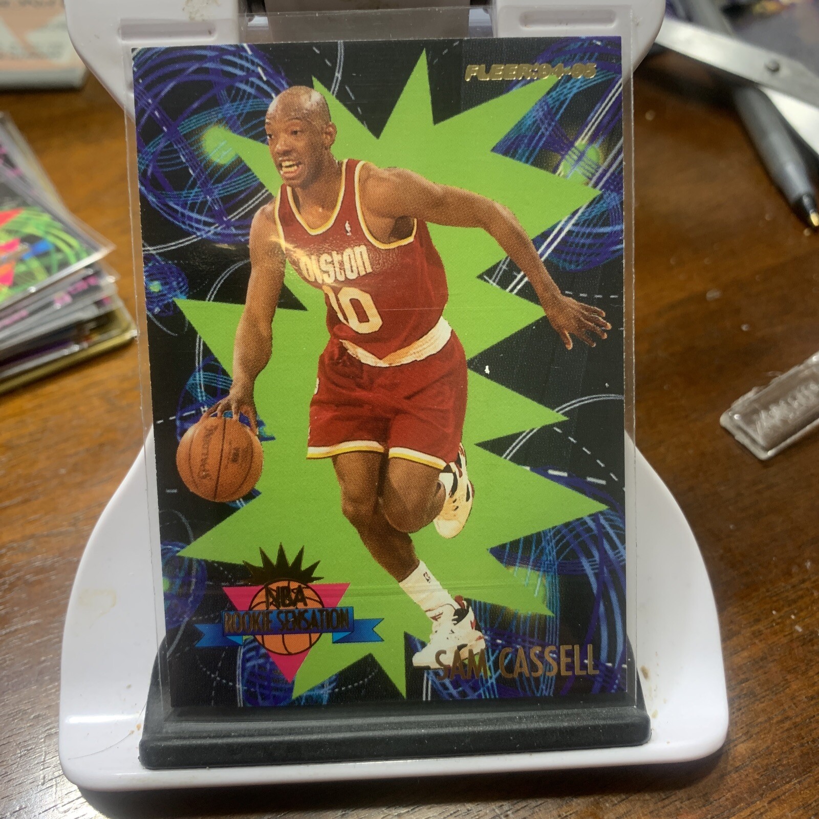1994-95 Fleer NBA Rookie Sensation Sam Cassell #4 Houston Rockets | eBay