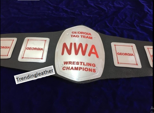 NWA Georgia Tag Team Wrestling Champions Belt Adult Size Replica | eBay
