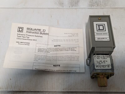 Square D 9012 GNG-5 Industrial Pressure Switch RNG 3-150+Returns | eBay
