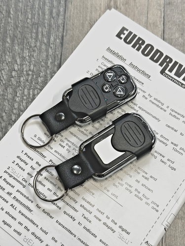 2 x Garage roller door / shutter remote control fobs for DRS Euro kit ...
