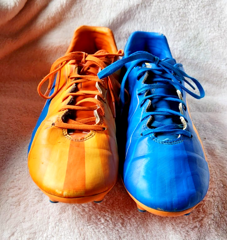 Puma Soccer Cleat - Evospeed 4 Orange Clown Fish/Electric Blue Lemonade ...